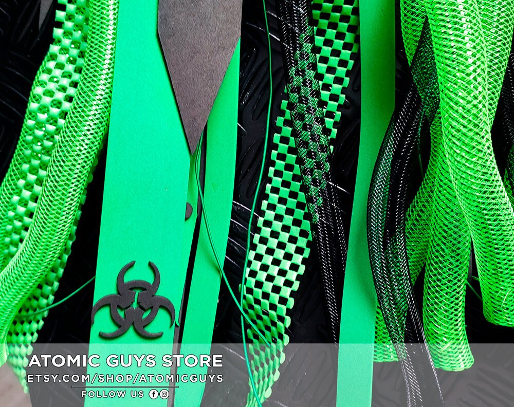 Biohazard Green and Black Cyberlox Cybergoth Cosplayoutfit ...