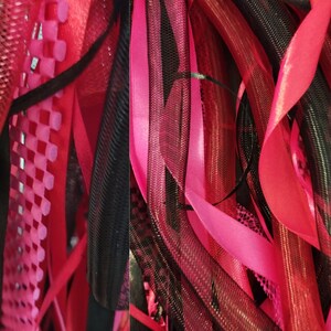 Black/pink/fuchsia/red Cyberlox Ponytail Wig Cyberghot Dread Dreadlocks ...