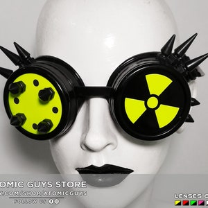 Cybergoth Futuristic Custom Color Goggles Eyeglasses Cosplay Cybergoth ...