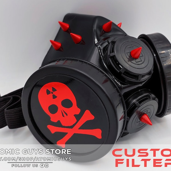 Red Cyberpunk Mask - Etsy