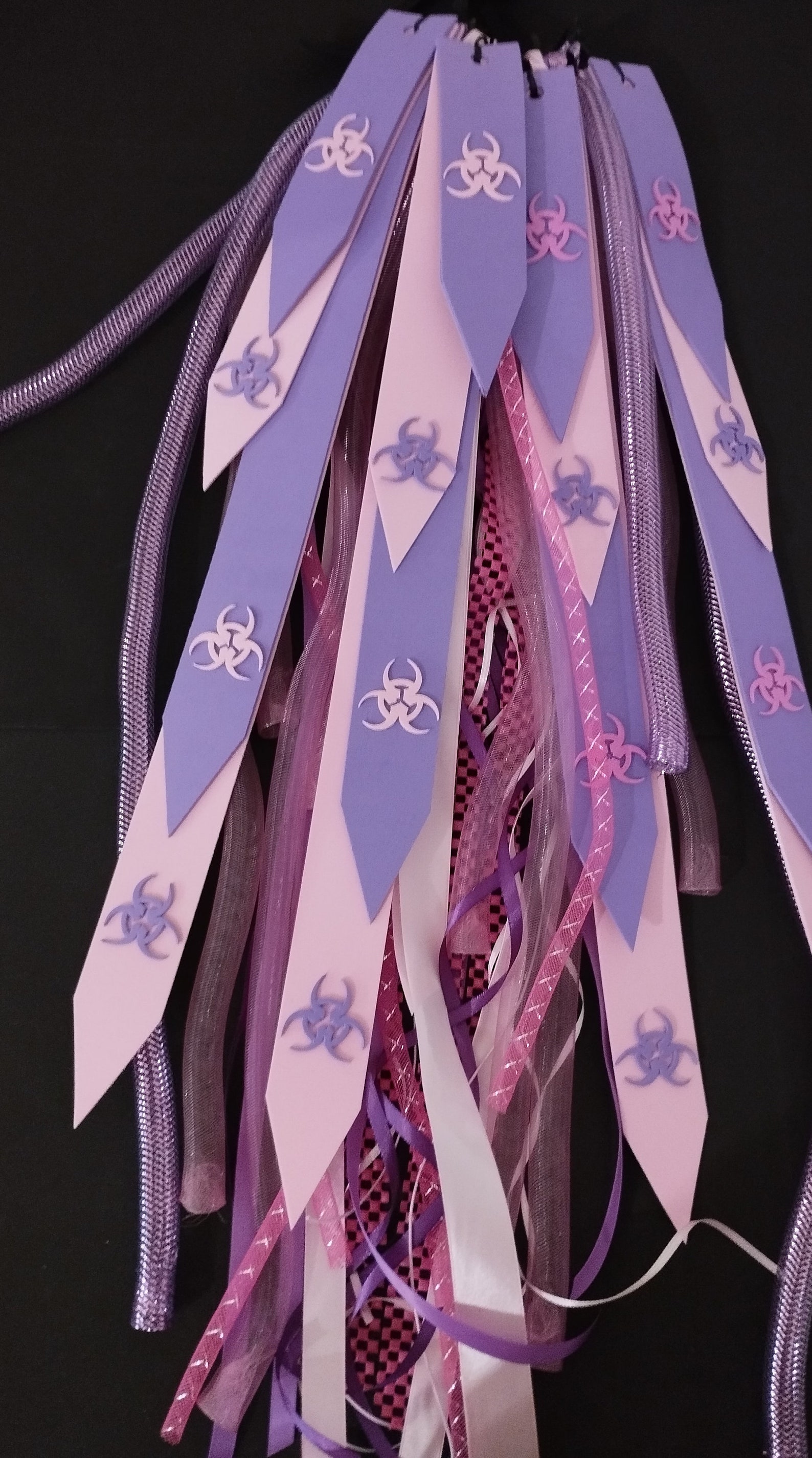Pink/purple Cyberlox Cybergoth Wig Cyberpunk Goth Dark Cosplay Dreads ...