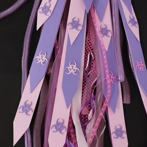 Pink/purple Cyberlox Cybergoth Wig Cyberpunk Goth Dark Cosplay Dreads ...