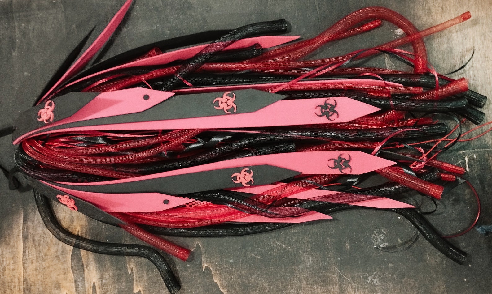 Cyberlox Biohazard Red and Black Cyberlox Cosplay Urban Dreads Festival ...
