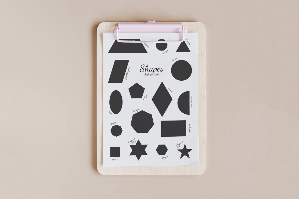 High Contrast Printable Flashcards for Babies and Toddlers - Etsy