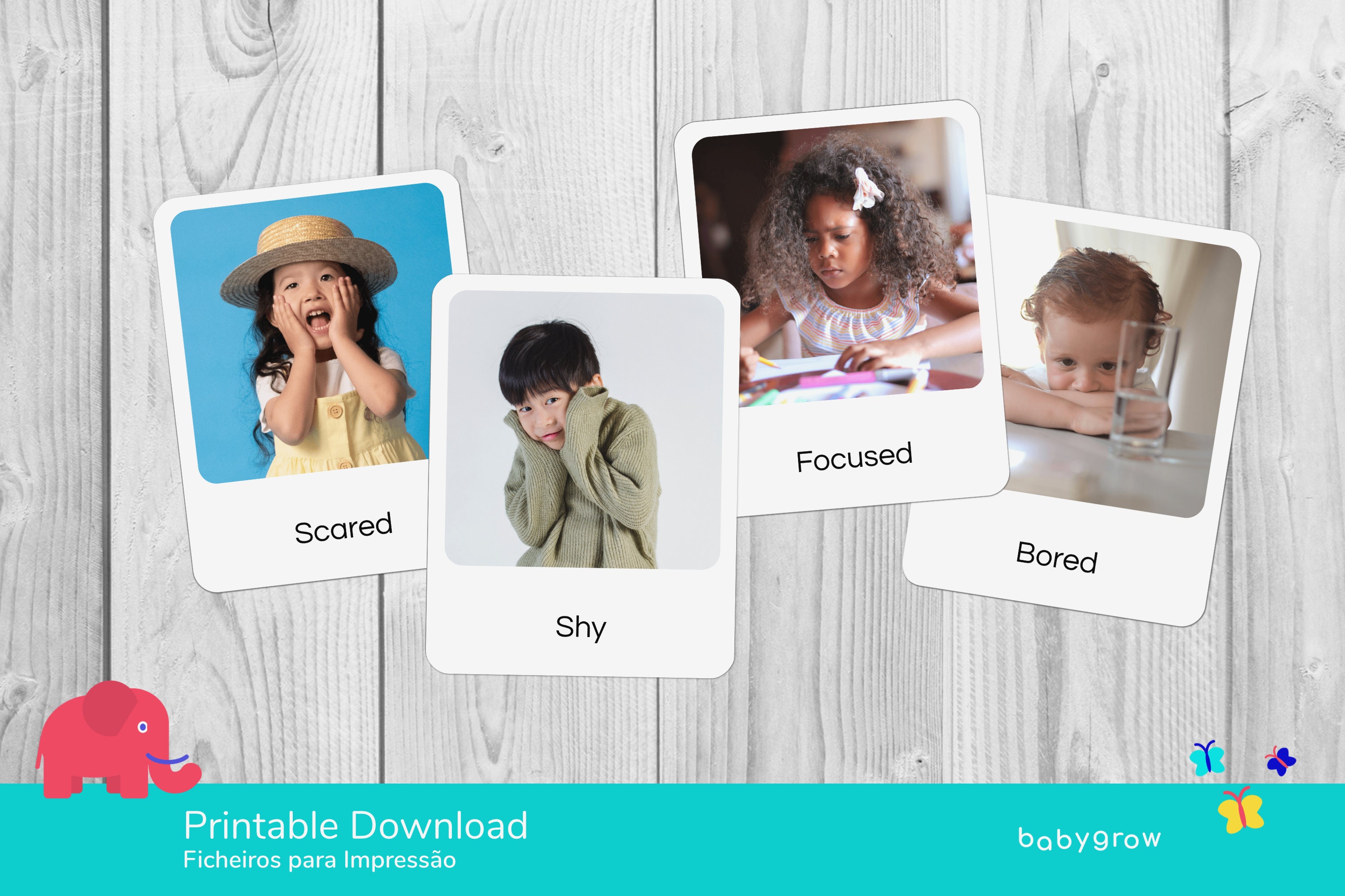 Kids Real Emotions Flashcards | Babies and Toddlers | Photos | Images ...