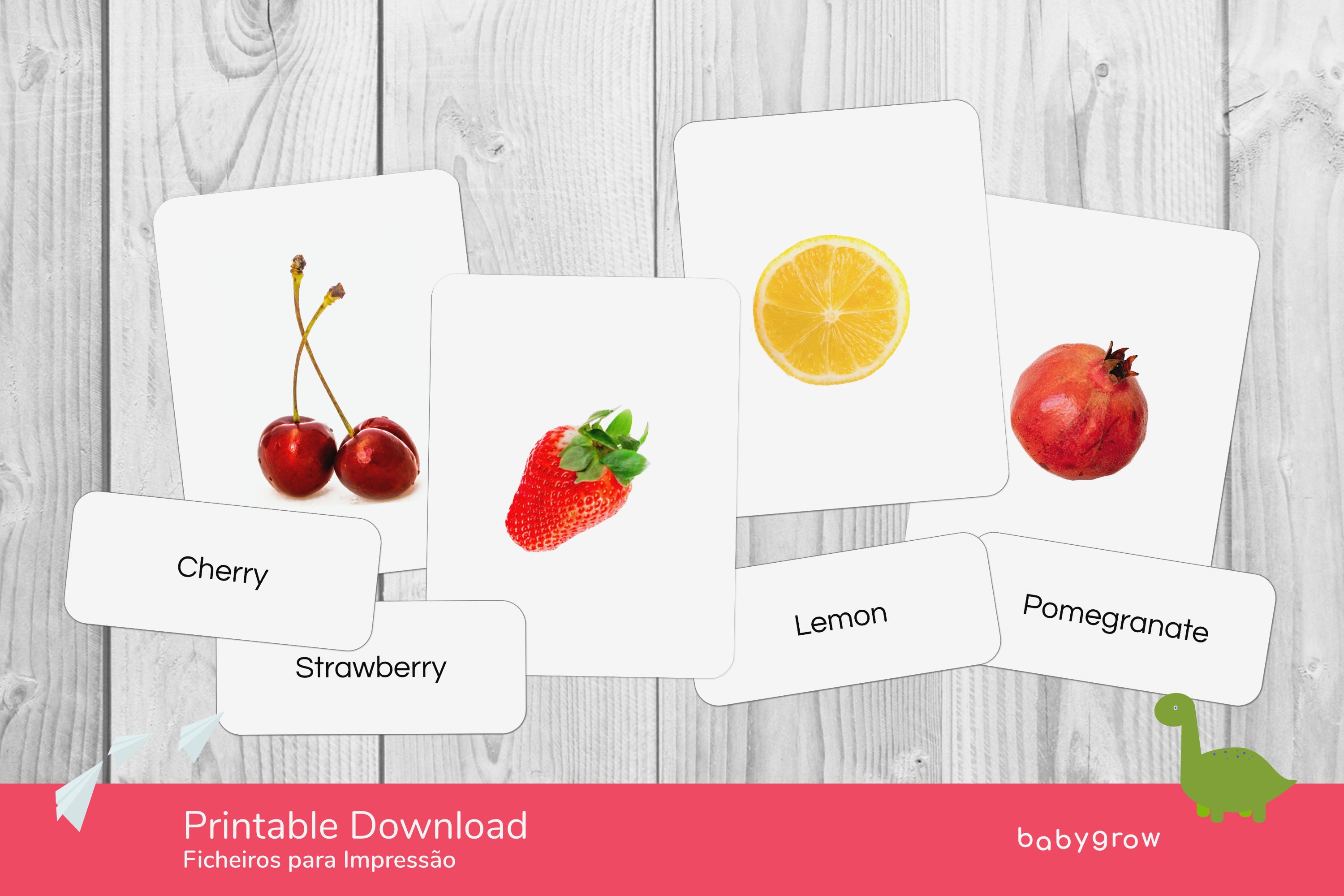 Real Food Matching Flashcards for Babies and Toddlers | Photos ...