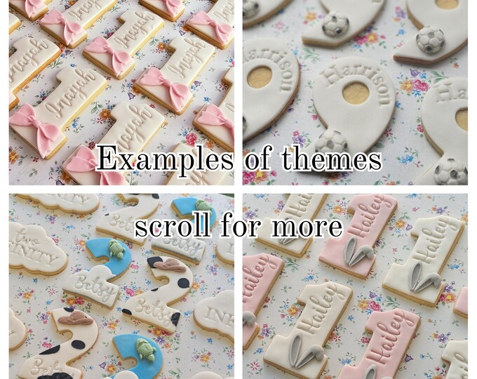 Number Iced Biscuits (any Theme) - Etsy UK