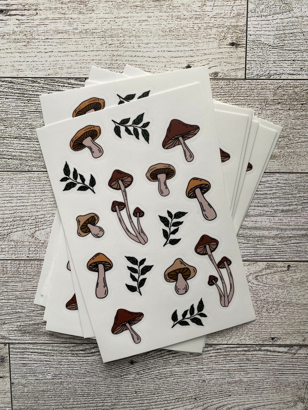 Vinyl Sticker Sheet | Mushroom Decal, Woodland Sticker, Gift for Nature ...