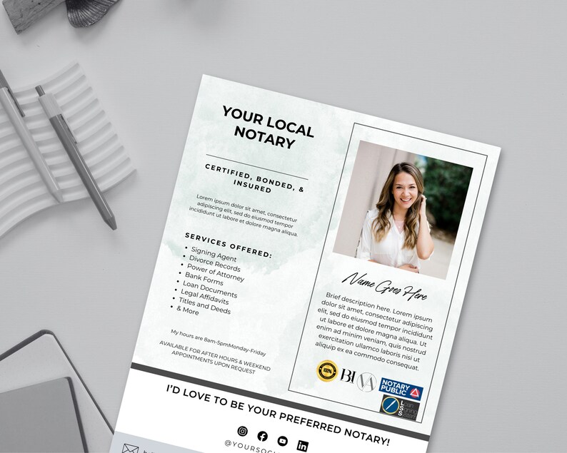 Notary Public Tear-off Flyer Bundle - Etsy