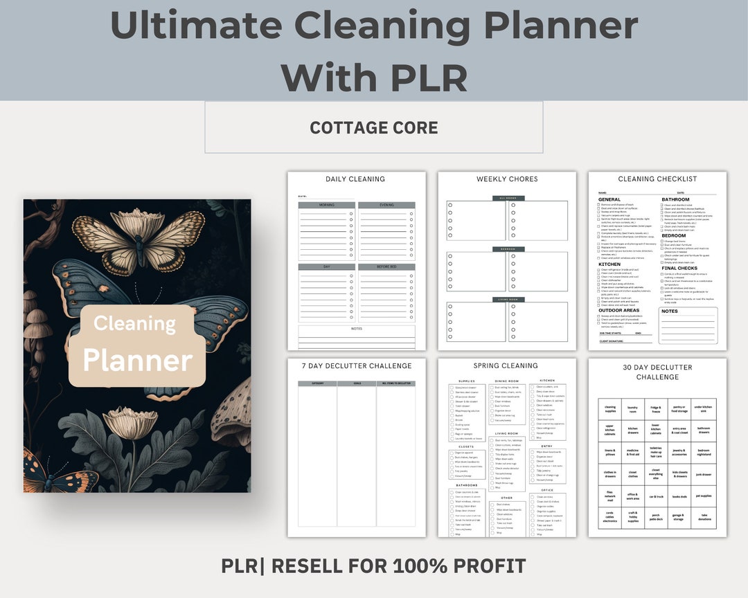 Ultimate Decluttering & Cleaning Planner - With PLR Rights - Etsy