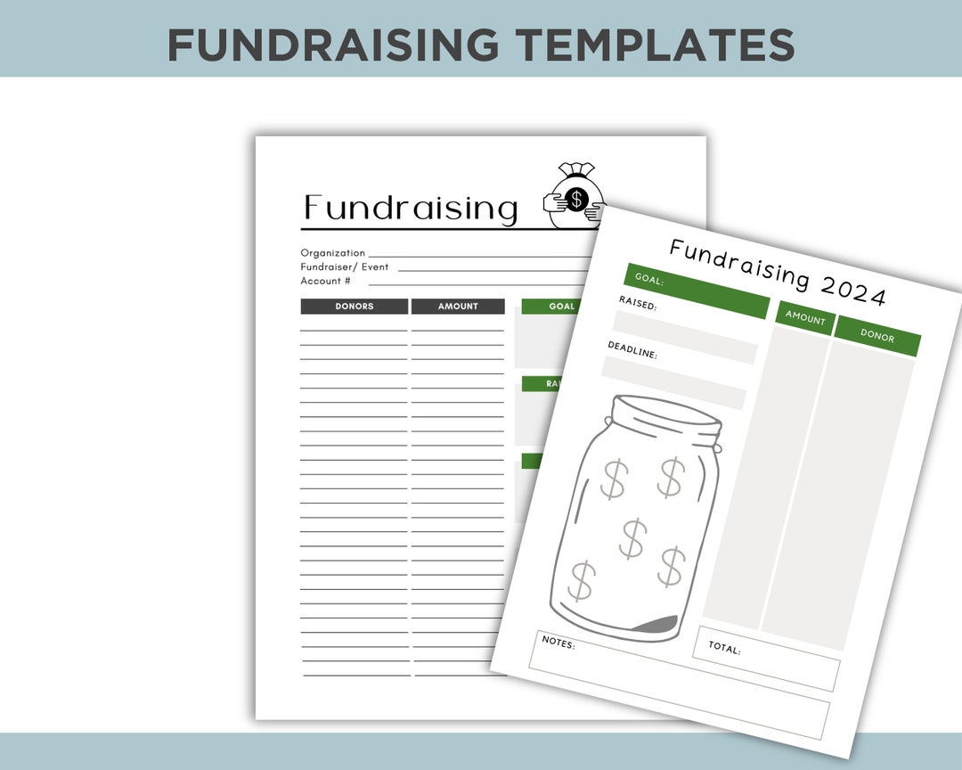 Fundraiser Forms Bundle - Etsy