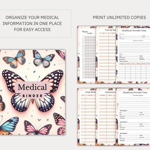 Simple Boho Themed Medical Binder - Etsy