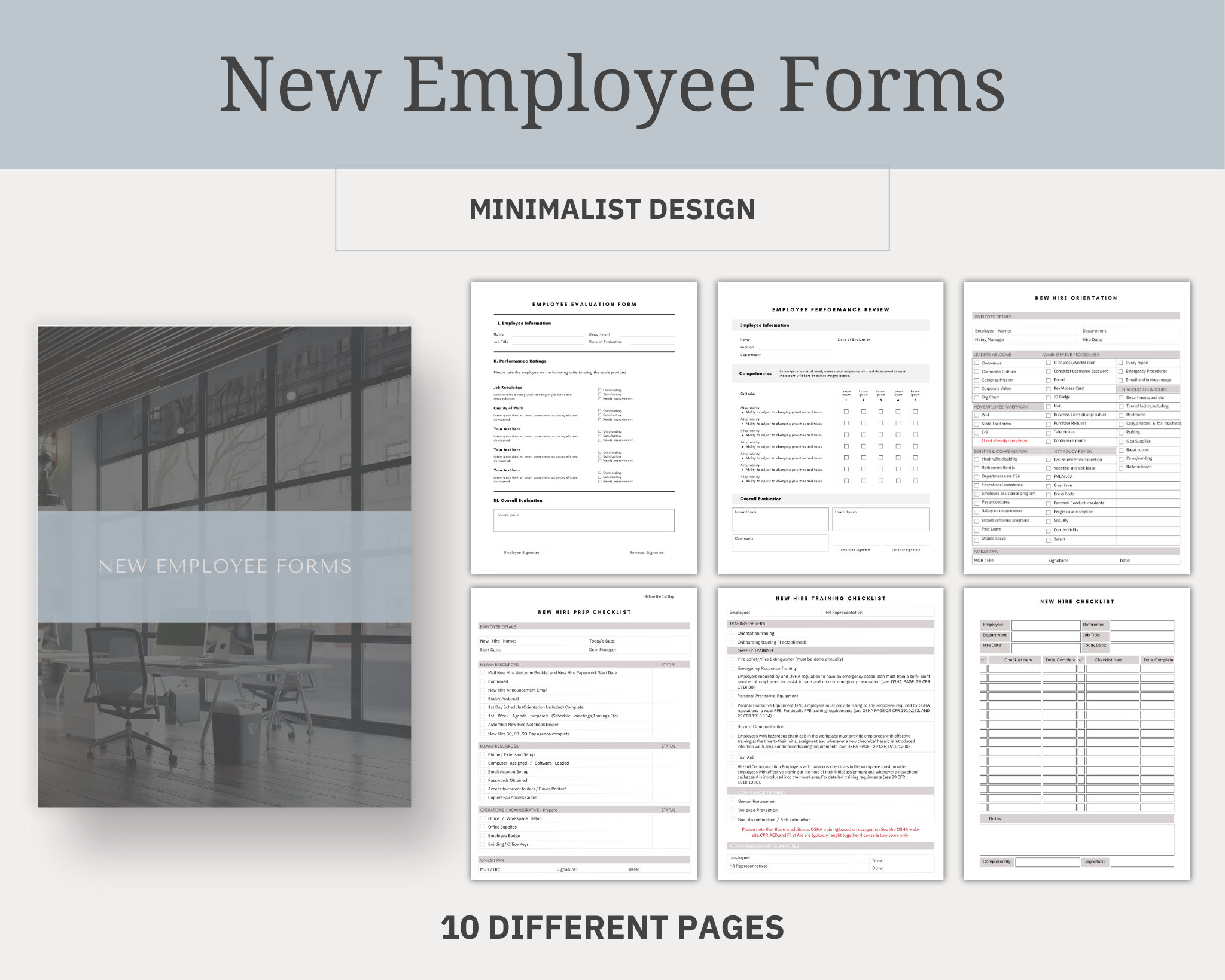 Customizable Employee Evaluation Form - Digital Template for Businesses ...