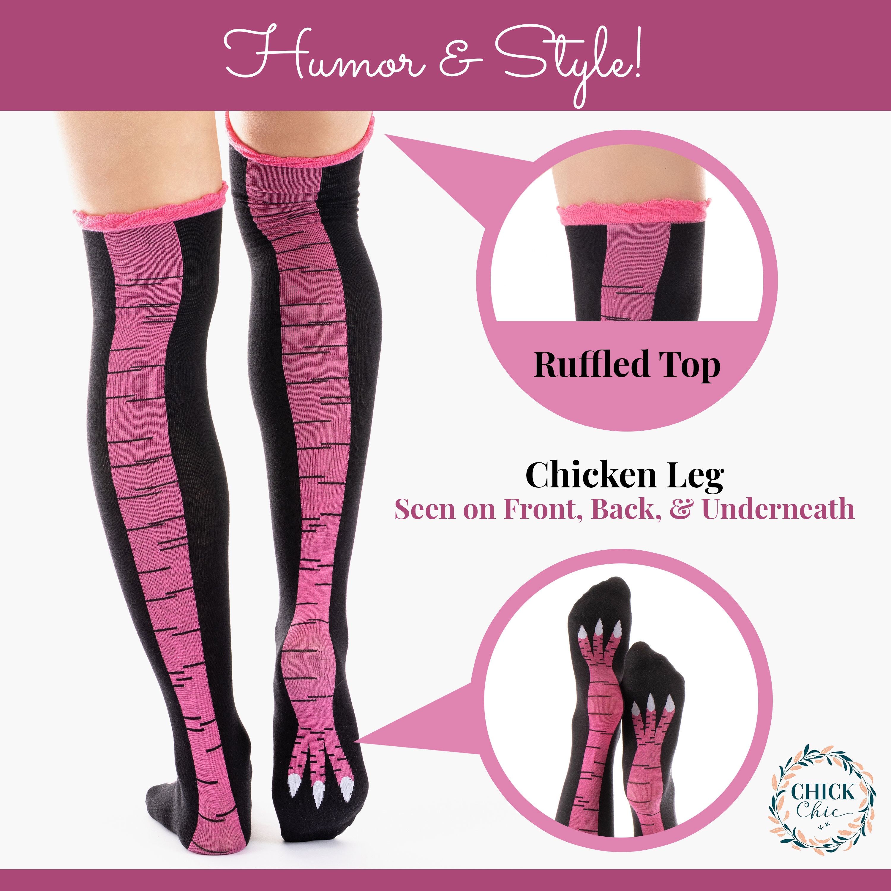 Chicken Gifts Chicken Feet Socks - Bird Socks - Crazy Chicken Lady ...
