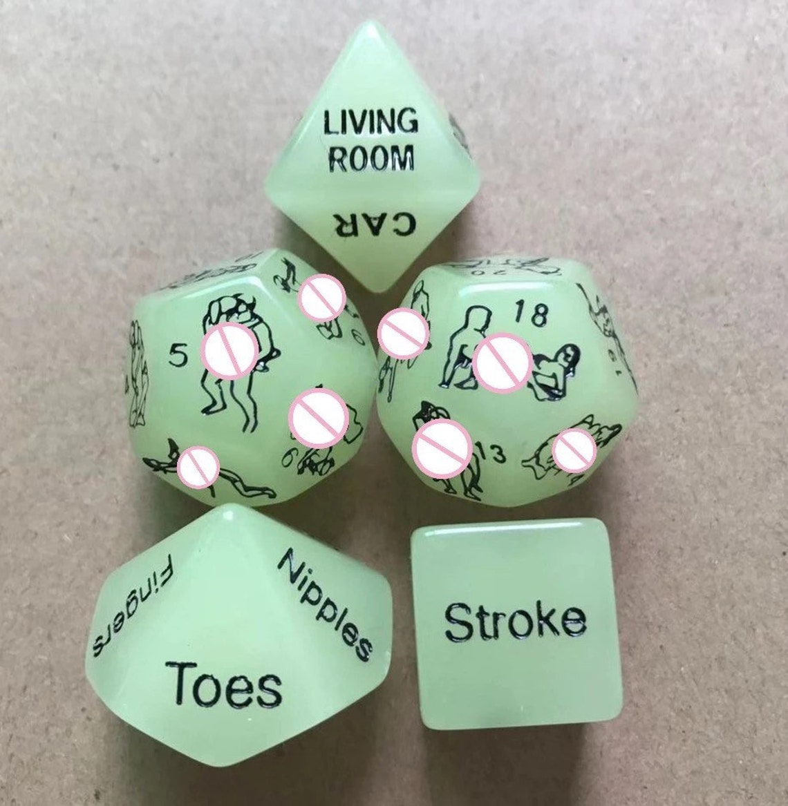 5 Sex Dice Sex Positions Fun In The Bedroom Bedroom Game Etsy