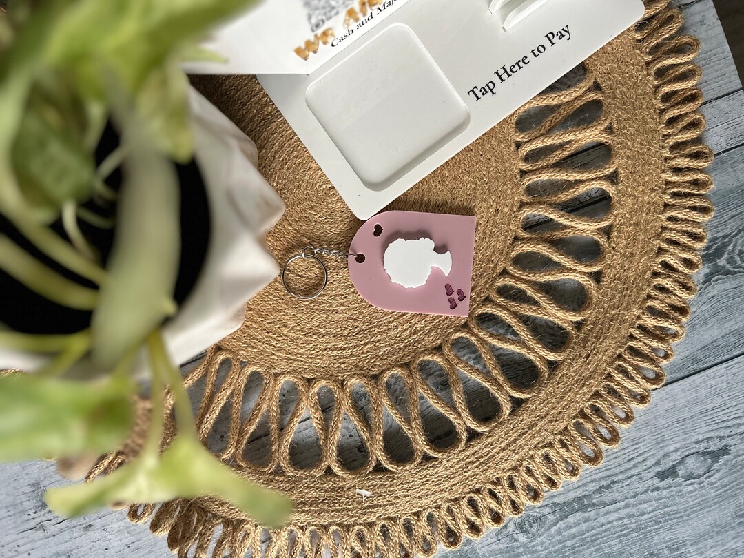 Acrylic QR Code Keychain QR Code Keychain Business Keychain - Etsy