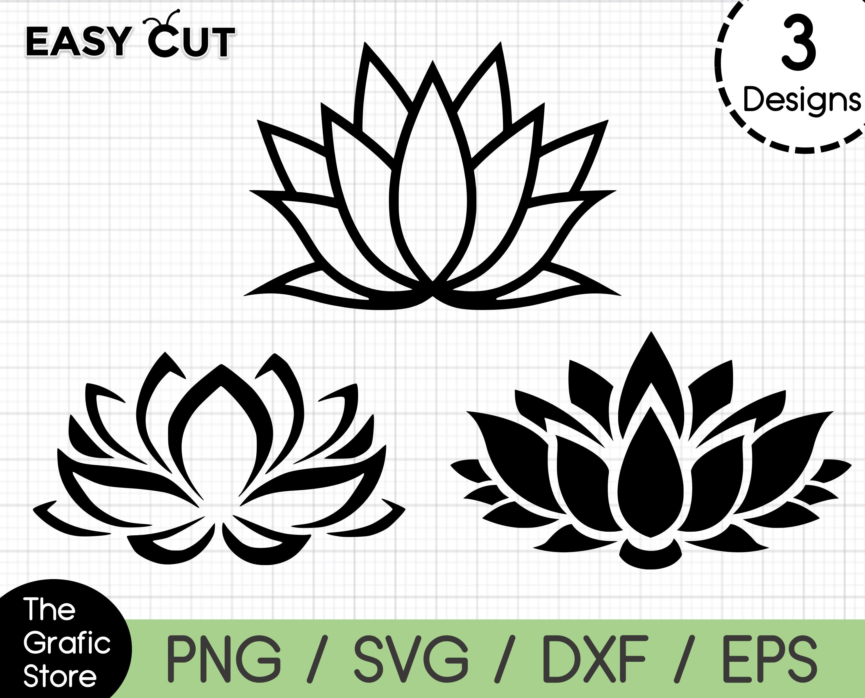 Lotus Flower SVG Lotus svg Flower Cricut/Silhouette SVG | Etsy