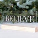 BELIEVE Clear Acrylic Sign Christmas Signs Modern - Etsy