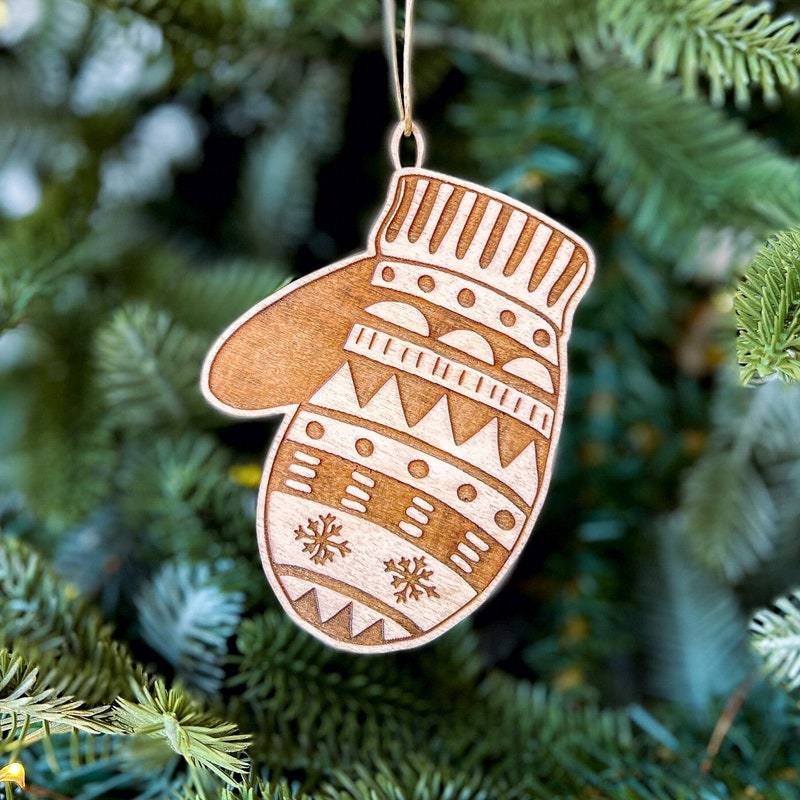 Mitten Ornament - Etsy