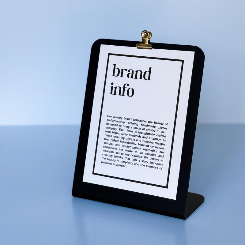 Acrylic Sign Holder Table Tent - Etsy