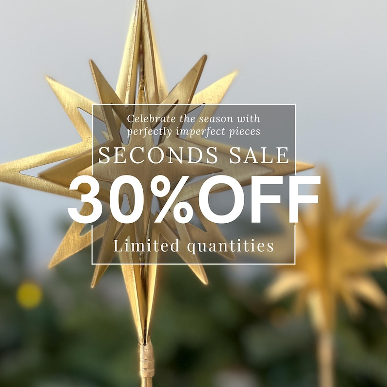 Brass Star Christmas Decoration SECONDS | Holiday Decor, Bethlehem Star ...