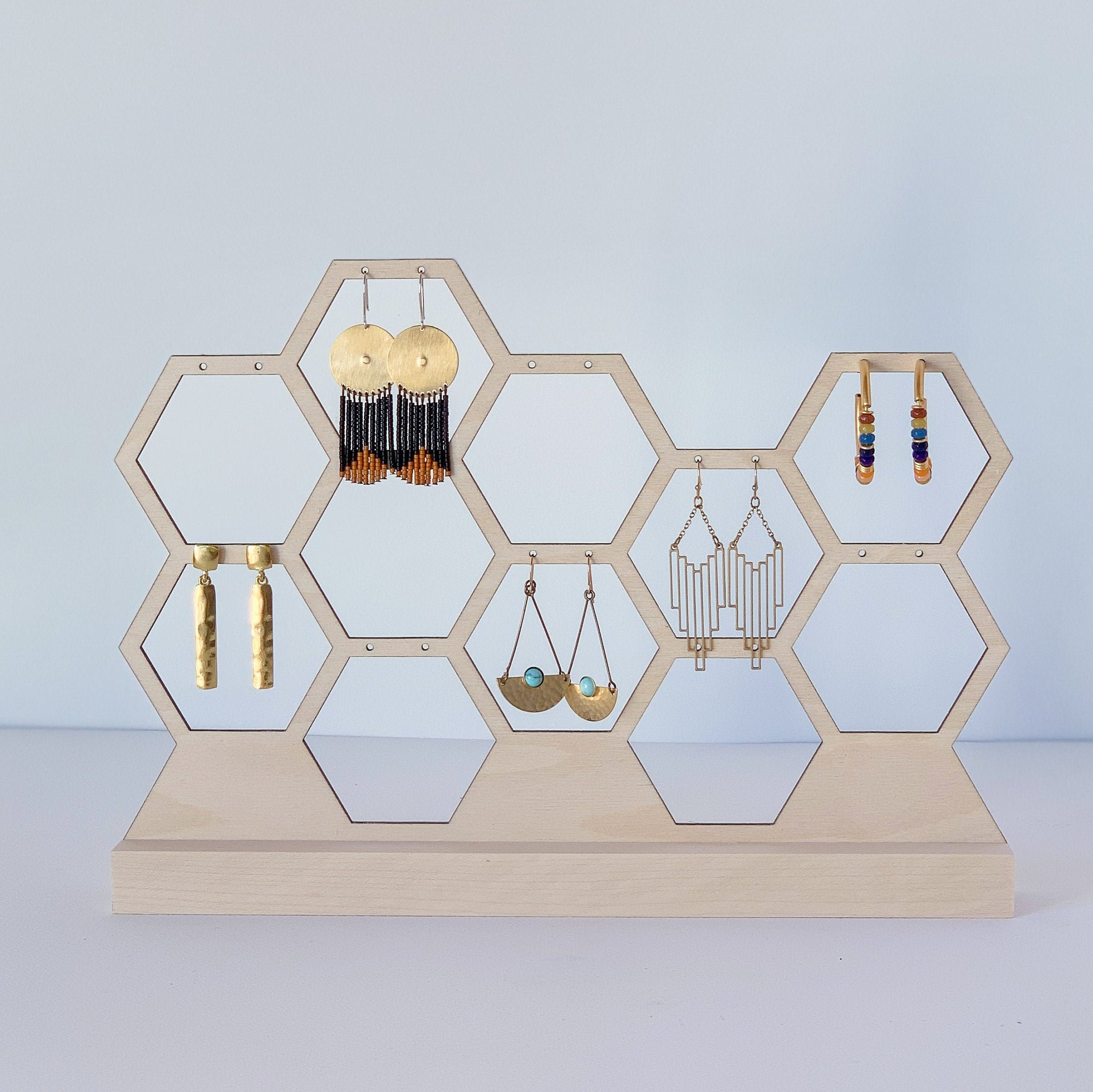 ANNA Jewelry Display Honeycomb Earring Display Hexagonal - Etsy