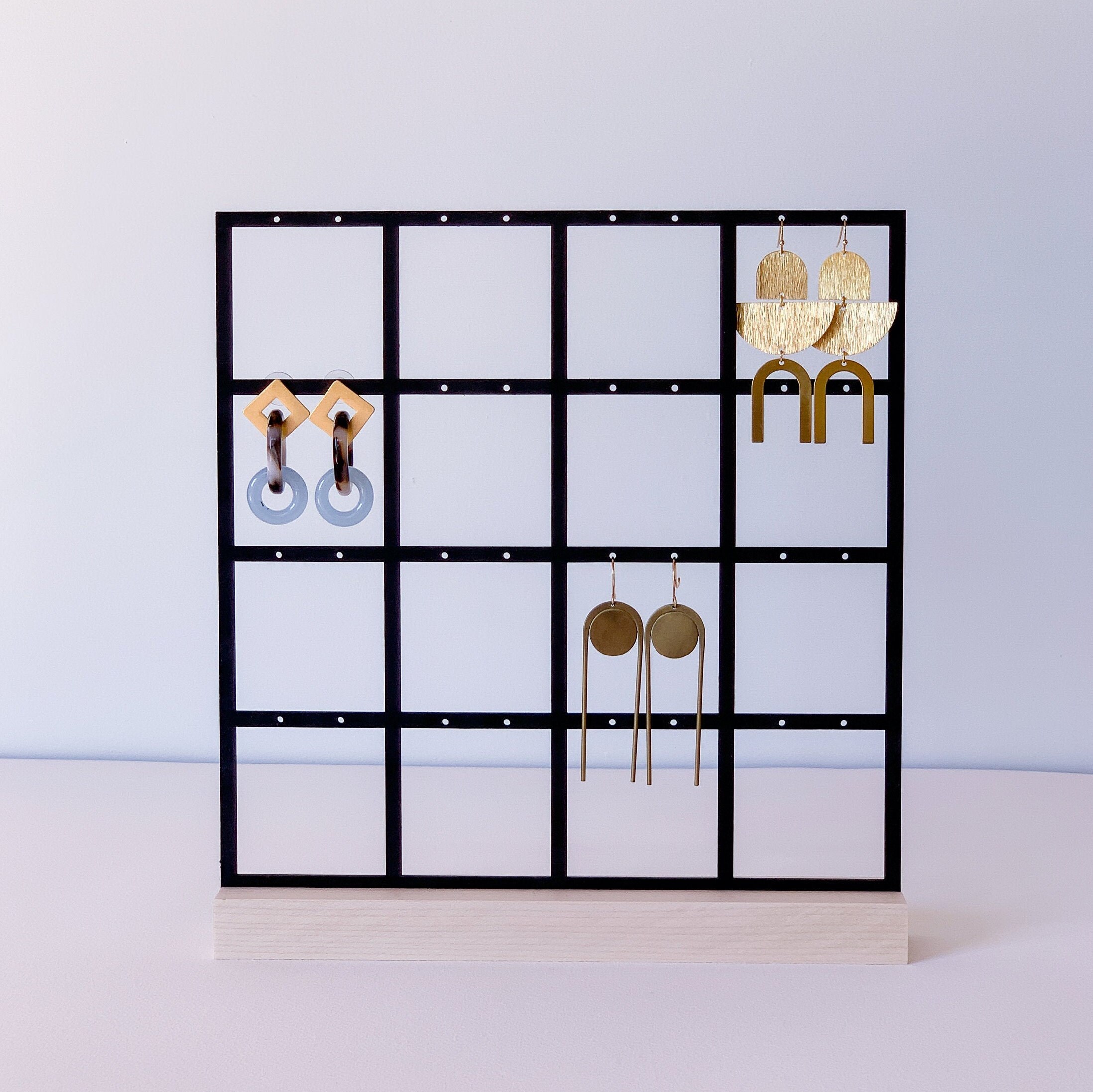 GRID Earring Display Modern Jewelry Stand Jewelry - Etsy