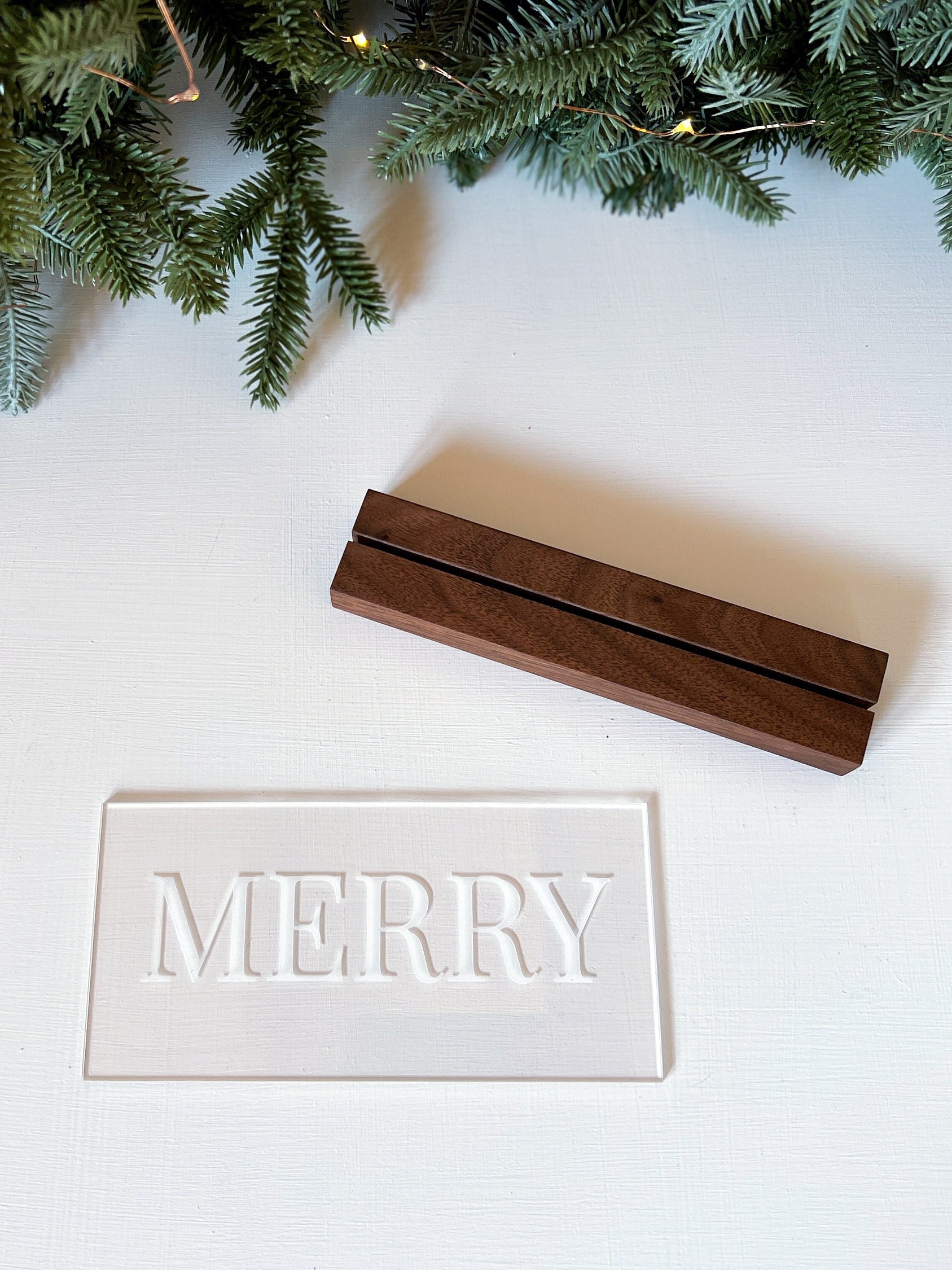 MERRY Clear Acrylic Sign Christmas Signs Modern Christmas - Etsy