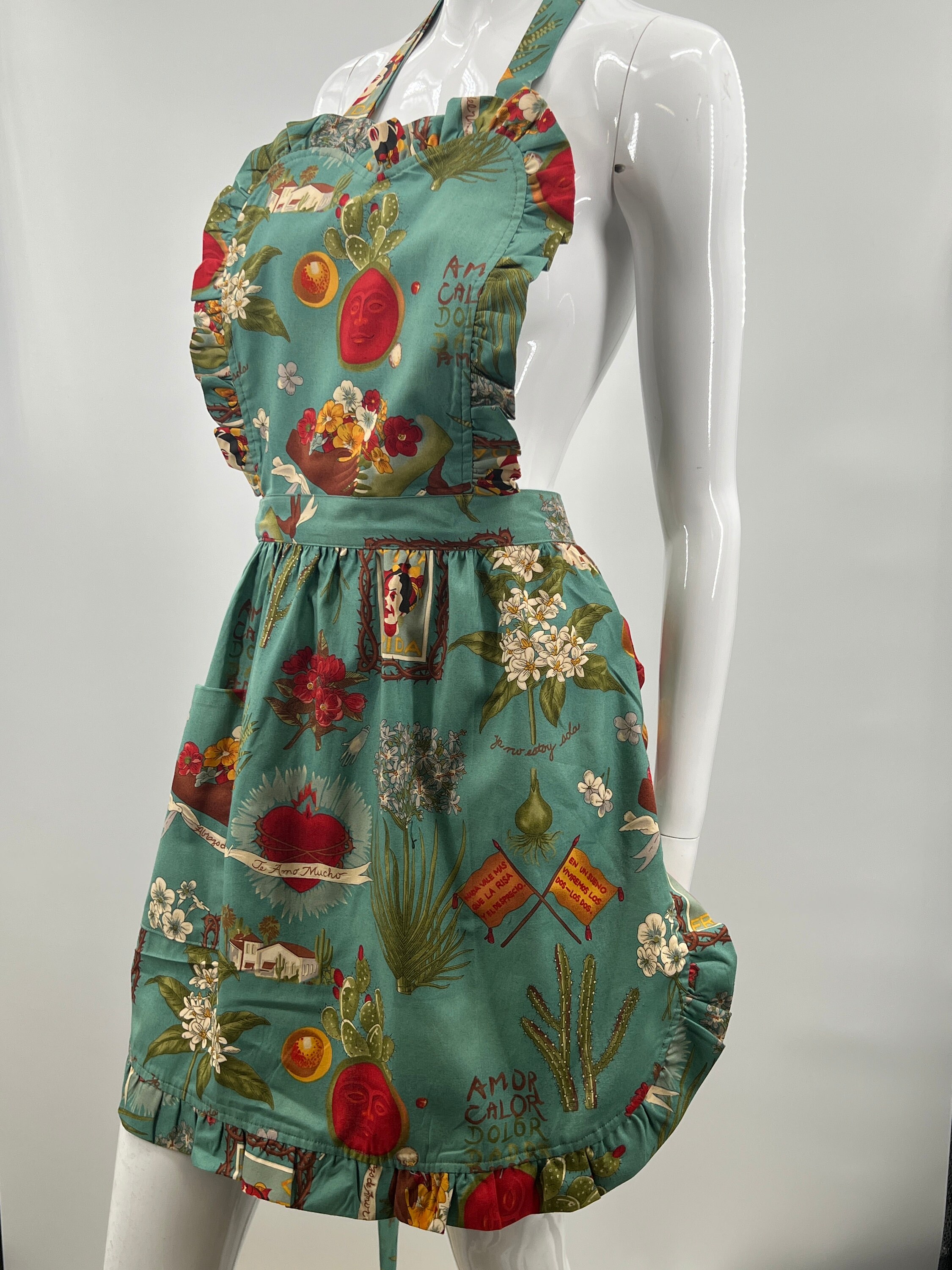 Frida Kahlo Vintage Inspired Ruffle Retro Adult Apron Novelty - Etsy