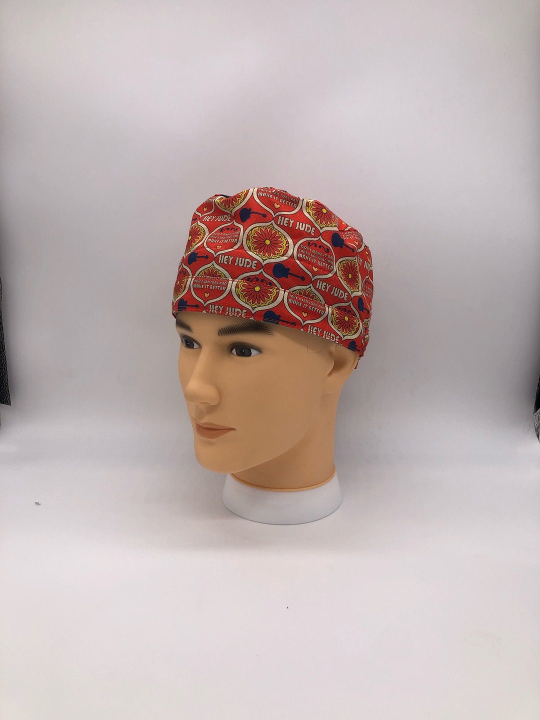 HEY JUDE the BEATLES Unisex Back Tie Surgical Scrub Cap, Scrub Hat for ...