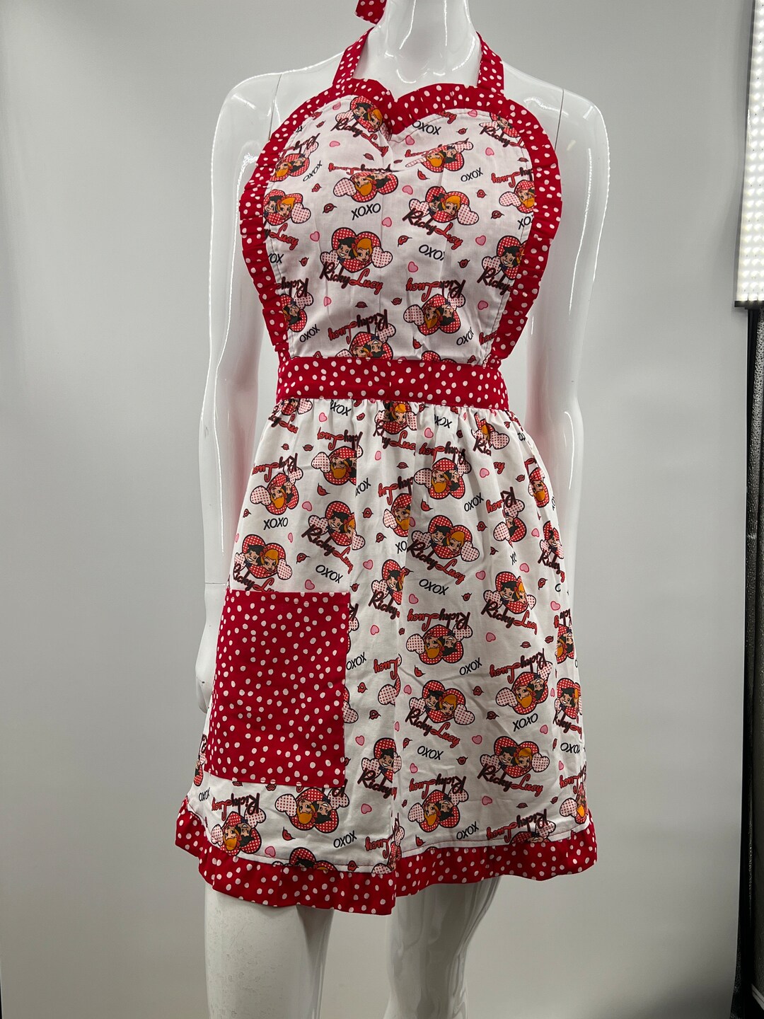 I Love Lucy Inspired Ruffle Retro Adult Apron, Novelty Apron, Vintage ...