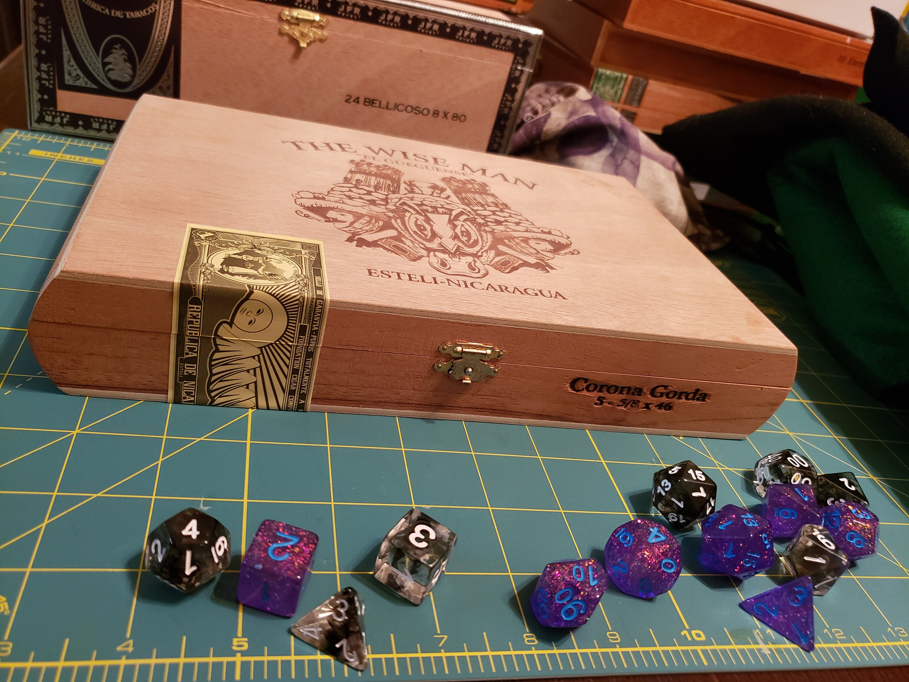 Cigar Box Dice Tray CAO Consiliere Toys & Games Games & Puzzles etna.com.pe