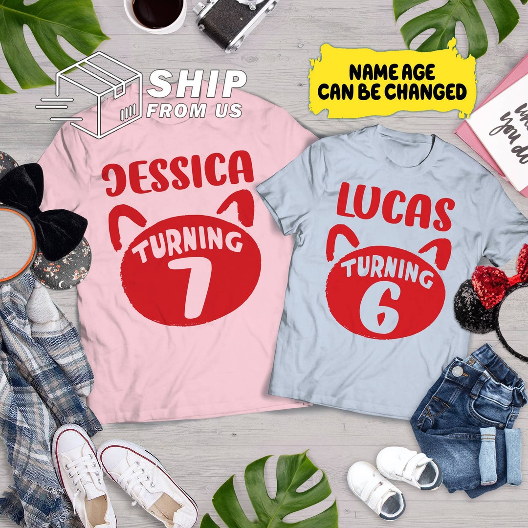 Turning Red Shirt Turning Red Birthday Shirts Custom Turning - Etsy