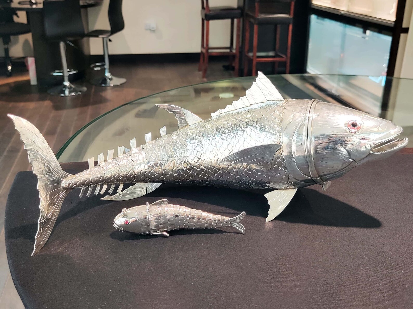 German Sterling Silver Fish Spice Box Antique 1910 - Etsy