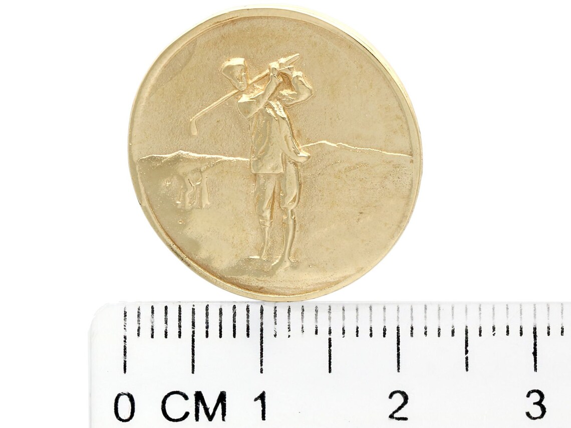 Set of Six 9ct Yellow Gold Golf Buttons Antique Circa 1910 - Etsy UK