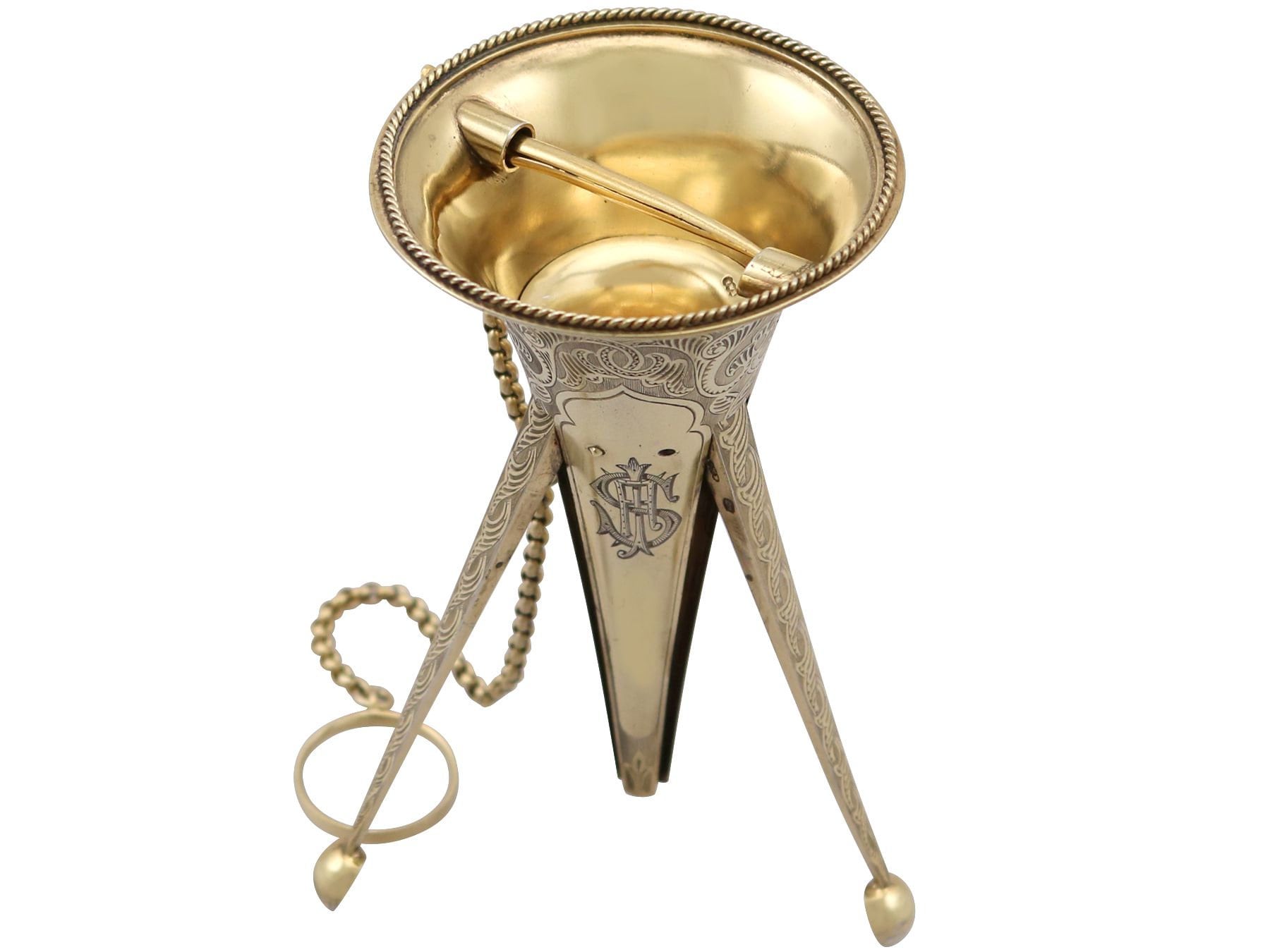 Sterling Silver Gilt Posy Holder Antique Victorian - Etsy