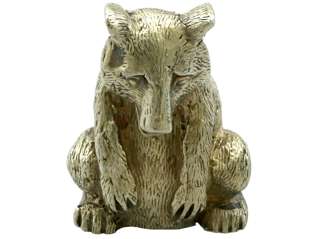 Vintage Sterling Silver Gilt Model of a Bear by Stuart Devlin - (1974 ...