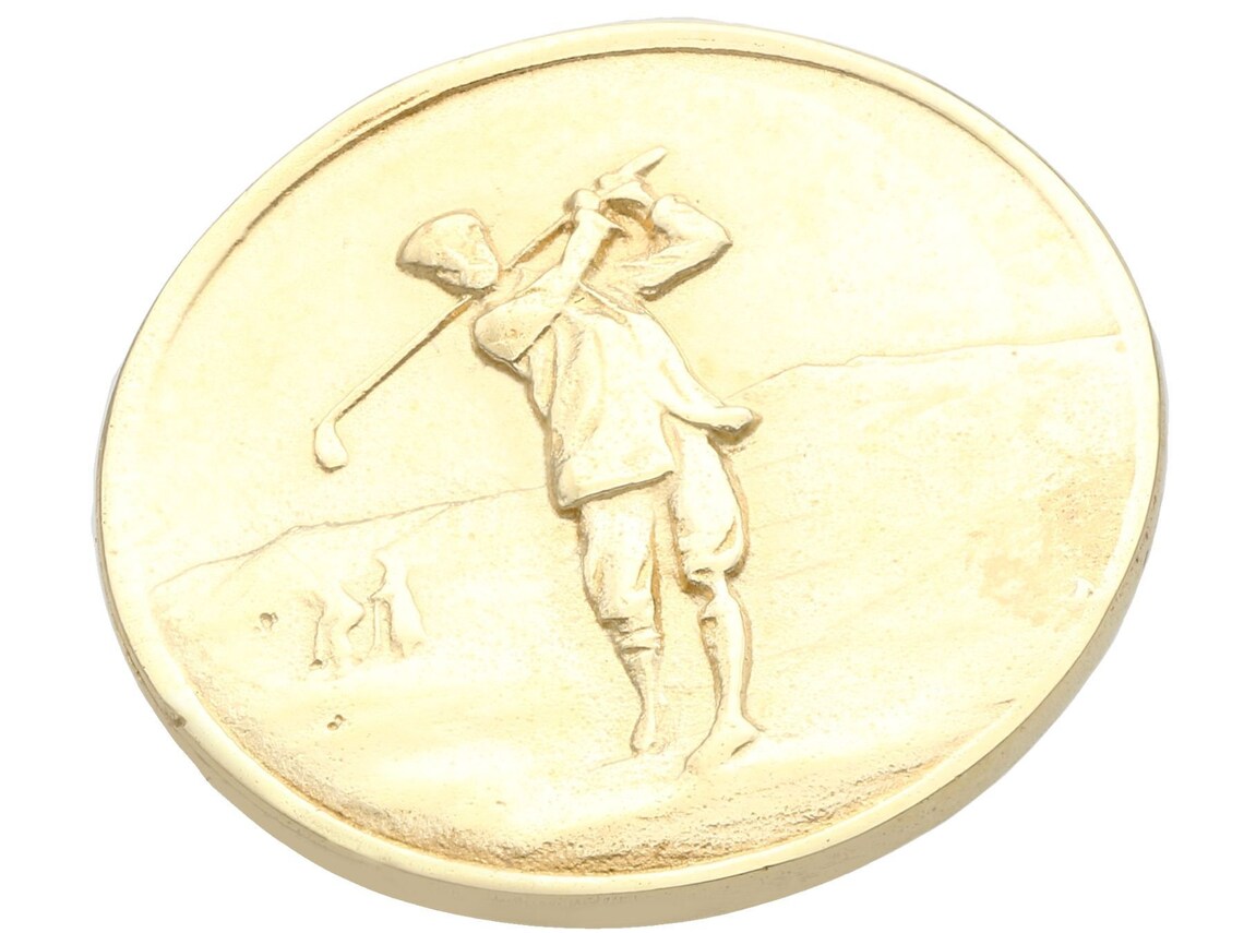 Set of Six 9ct Yellow Gold Golf Buttons Antique Circa 1910 - Etsy UK