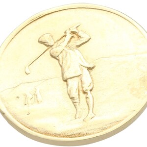 Set of Six 9ct Yellow Gold Golf Buttons - Antique Circa 1910 - Etsy UK