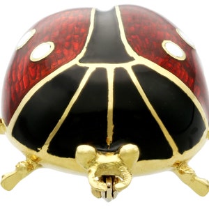 Enamel and 18ct Yellow Gold Ladybird Brooches - Vintage 1980 - Etsy
