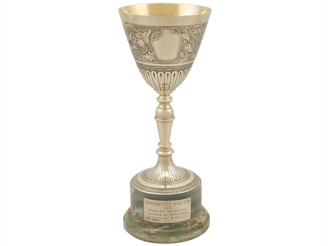Vintage 9ct Yellow Gold Presentation Cup - Etsy