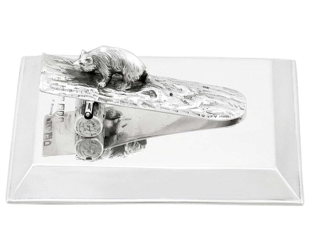 Sterling Silver Paperweight / Letter Clip - Antique George V (1910) - Etsy