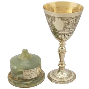 Vintage 9ct Yellow Gold Presentation Cup - Etsy