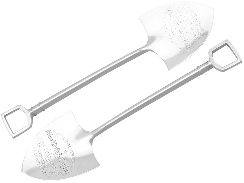 Antique Edwardian Sterling Silver Presentation Spades (1902) - Etsy