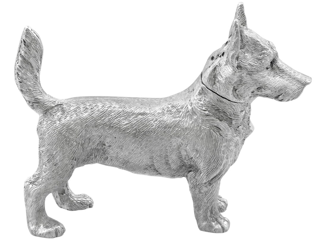 Antique Sterling Silver Dog Pepper - Etsy