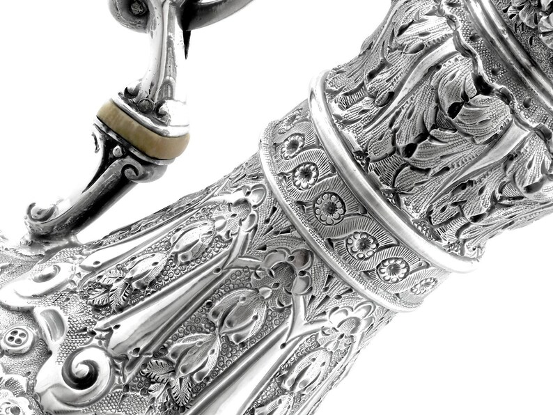 Sterling Silver Armada Jug and Stand - Antique Victorian - Etsy