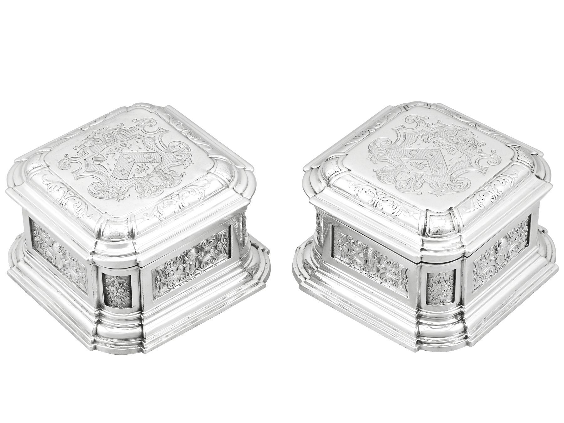 Antique Sterling Silver Toilet Boxes - Etsy