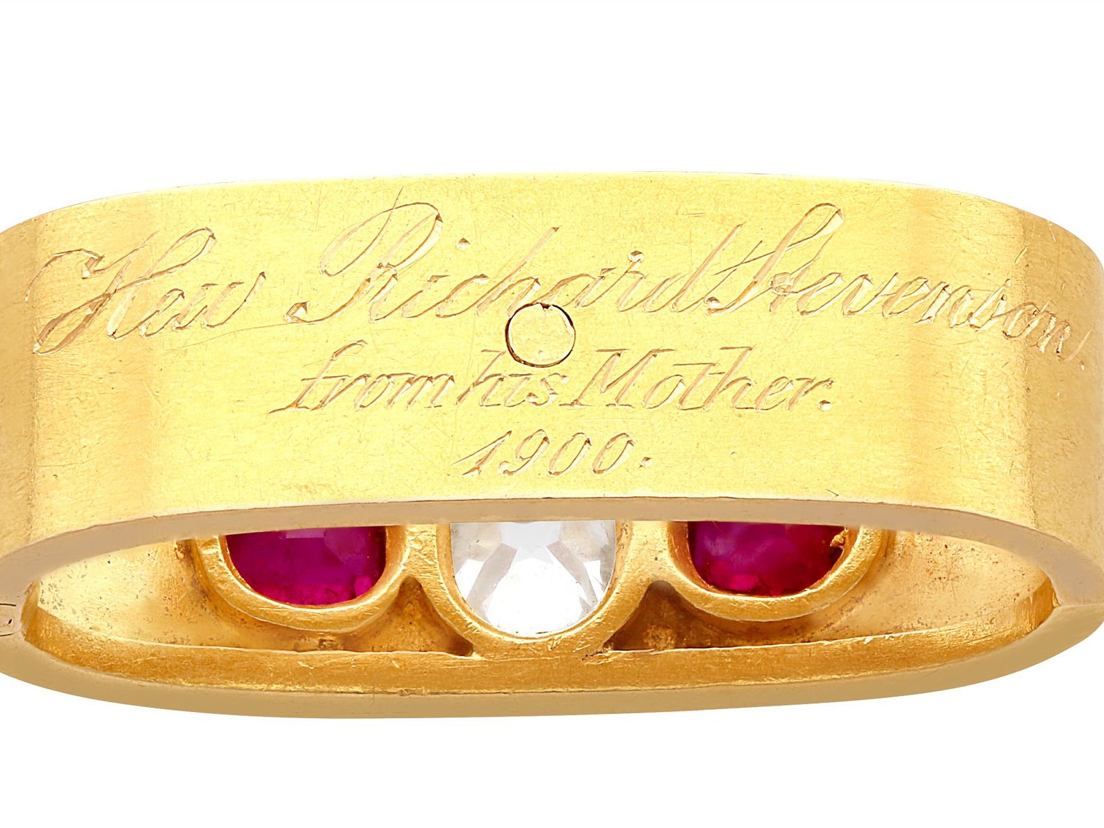 Antique 18K Gold Scarf Clip: Diamond & Ruby Cravat Clip, Circa 1900 - Etsy