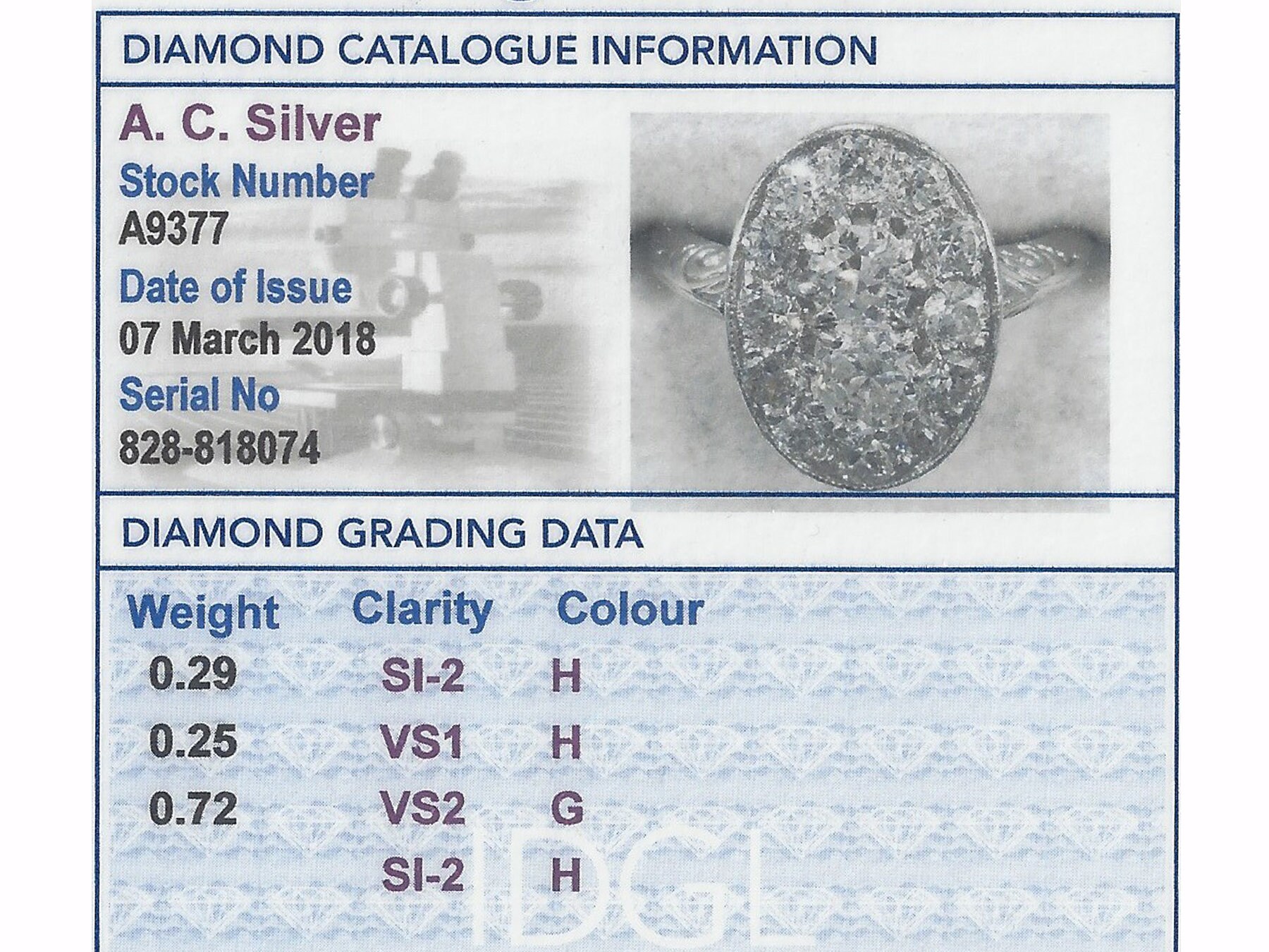 Vintage 1.26 Ct Diamond and 18k White Gold Platinum Set Dress - Etsy