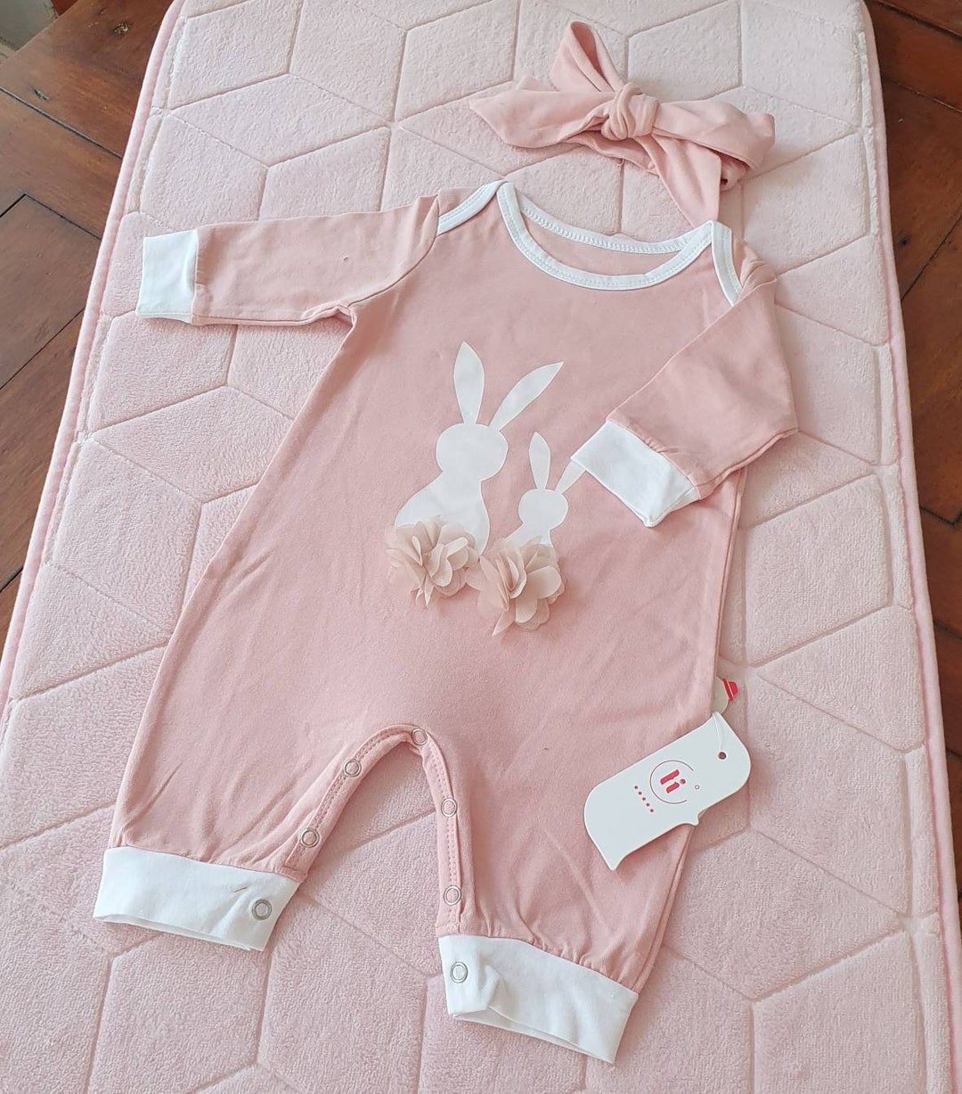 Bunny Jumpsuit With Matching Headband - Etsy